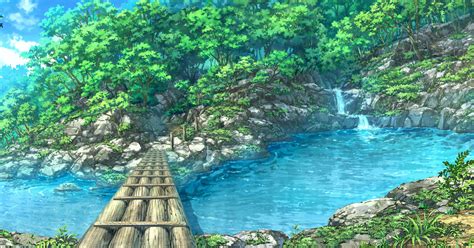フリー素材 フリー素材 背景 川 彩 雅介きまぐれアフターのマンガ 背景 川 夕方 Pixiv