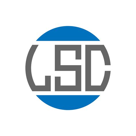 Lsc Letter Logo Design On White Background Lsc Creative Initials