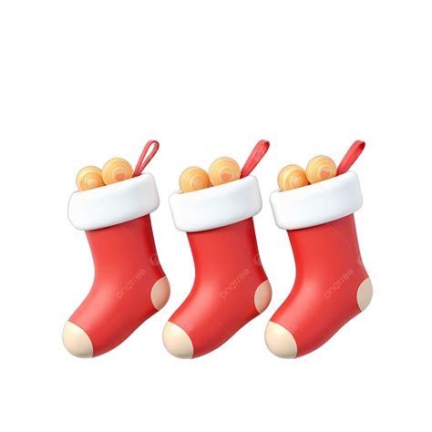 Red Socks Filled With Candy Red Sock Candy PNG Transparent Clipart Image And PSD File For