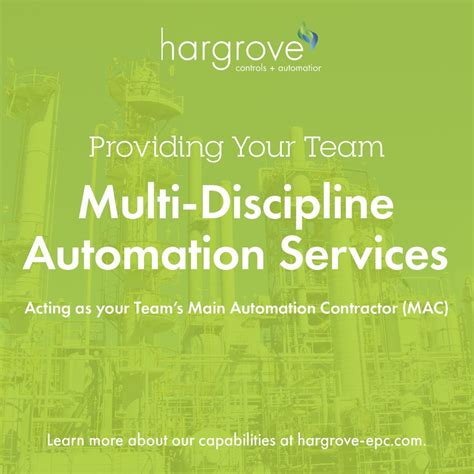 As A Leading Systems Integrator Hargrove Controls Automation Offers A Synergy Of Expertise