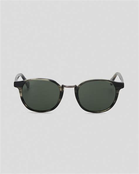Shop Otis A Day Late Sunglasses In Ebony Wood Grey Fast Shipping