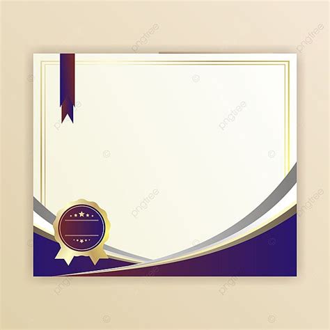 Elegant Certificate Template Design With Golden Theme