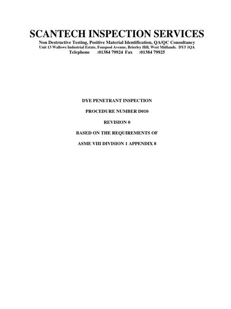 dp test procedure pdf ultraviolet applied and interdisciplinary