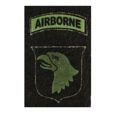 Screaming Eagle 101st Patch Olive Drab Ace Machinegun