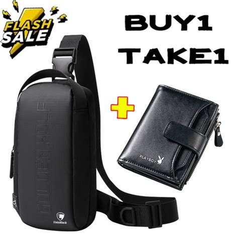 Chest Bag For Men Korean Style Waterproof Crossbody Men Messenger Bags
