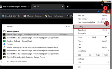 How To Reopen Accidentally Closed Tabs In Google Chrome Tech Junkie