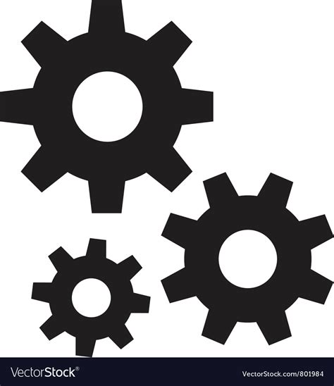 Settings Icon Royalty Free Vector Image Vectorstock