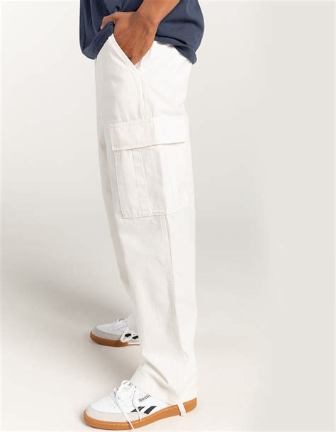 Rsq Mens Loose Cargo Pants Off White Tillys