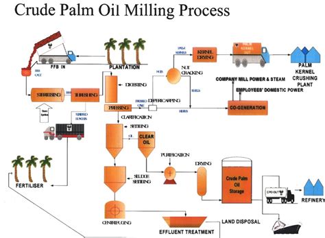 Palm Oil Production Process Flow Chart Free Word Template
