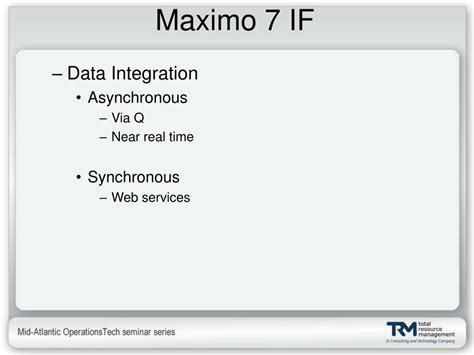 Ppt Maximo 7 Integration Framework Powerpoint Presentation Free