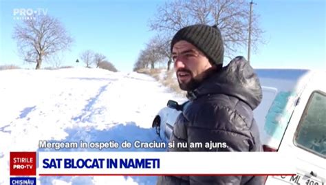 Satul Suvorovca Din Raionul Falesti A Ramas Izolat In Zapada Din Cauza Ninsorilor Abundente