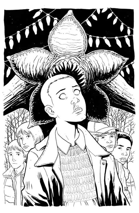 Printable Coloring Pages Stranger Things