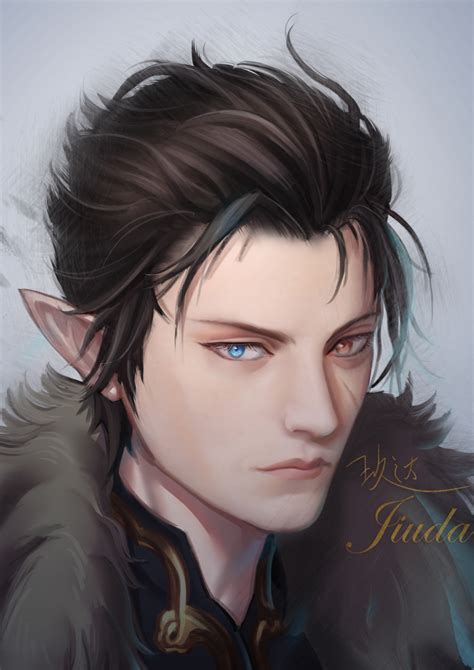 Black Hair Elf By Judaljiuda On Deviantart