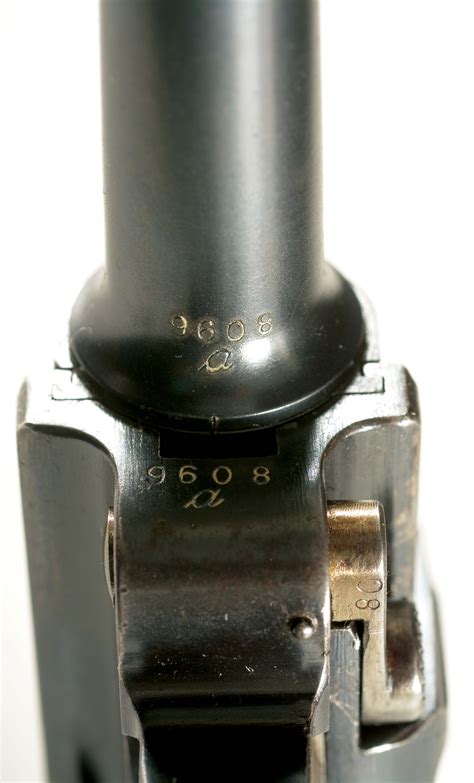 Lot Detail C UNIT MARKED FIRST ISSUE P08 DWM LUGER 9MM SEMI