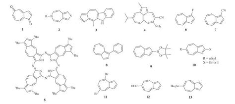 Figure 2 Typical Azulene Analogues And Derivatives