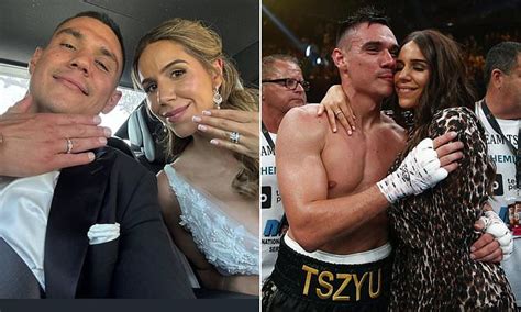 Aussie Boxer Tim Tsyzu Ties The Knot With Longtime Partner Alexandra