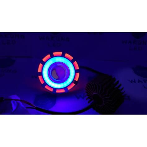 Jual Lampu Motor Lampu Led Projie Bulat Motor Mobil Double Ae De