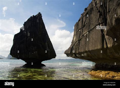Philippines Luzon Palawan Province El Nido Town Bacuit Bay Unusual