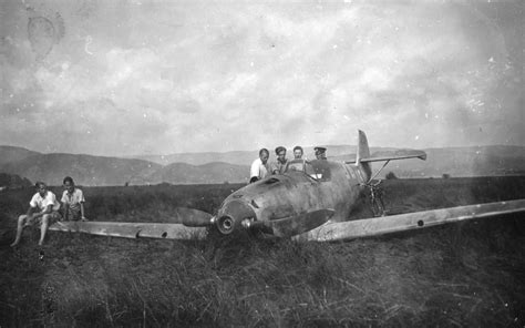 Messerschmitt Bf 109d Jagdgruppe Drontheim White 45 Wnr 2674 Emergency Landed Ulefoss Norway