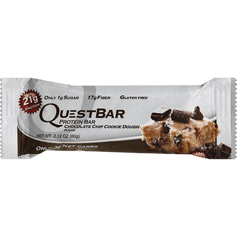Quest Chocolate Chip Cookie Dough Flavor Protein Bar 212 Oz Bars