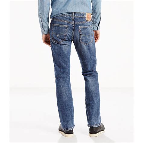Levis Mens 527 Slim Fit Boot Cut Jeans Black Stone — Daves New York