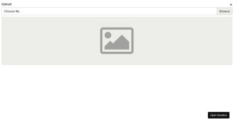 File Upload With Preview Examples CodeSandbox