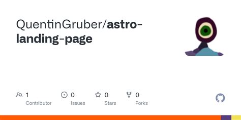 Github Quentingruber Astro Landing Page