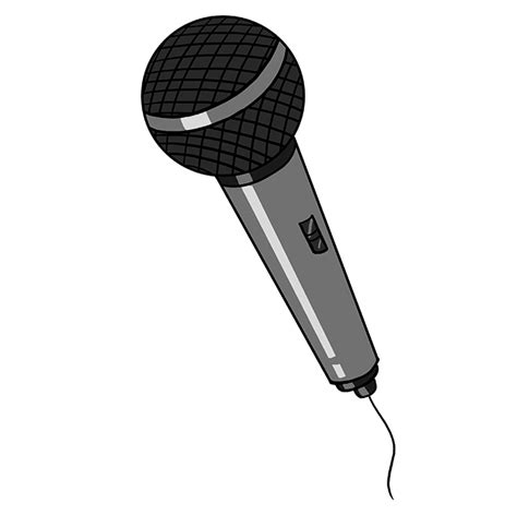 How To Draw A Microphone Really Easy Drawing Tutorial