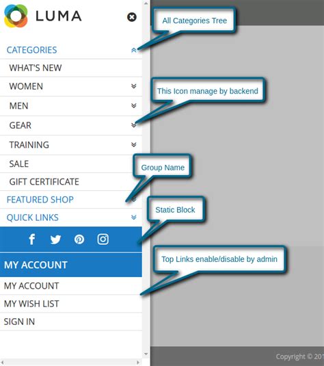 magento 2 responsive navigation menu extension custom menu extension
