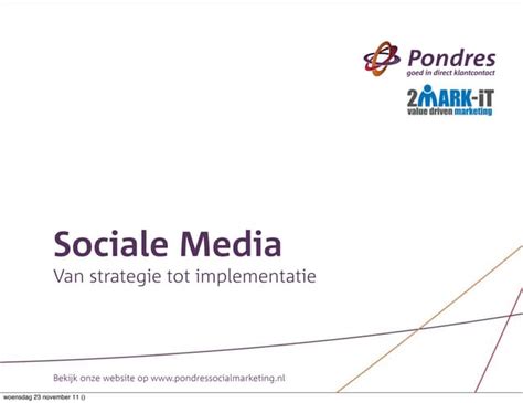 Social Media Van Strategie Tot Implementatie Ppt