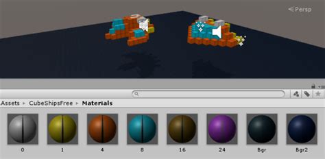 Free Unity D Assets Voxel Cube Spaceships Permadi