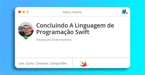 Concluindo A Linguagem De Programação Swift