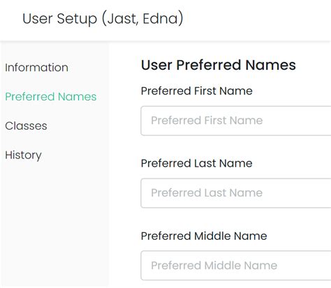 Using Preferred Names In Adam