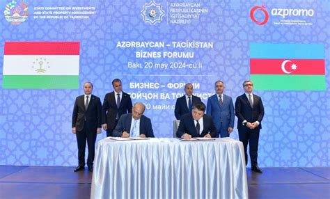 Tajikistan And Azerbaijan Sign 700m Trade Deal Joint Chamber Of