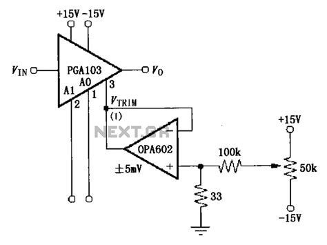 Pga103 Offset Voltage Correction Circuit Diagrams Under Other Circuits