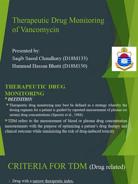 vancomycin tdm pdf medical specialties clinical medicine