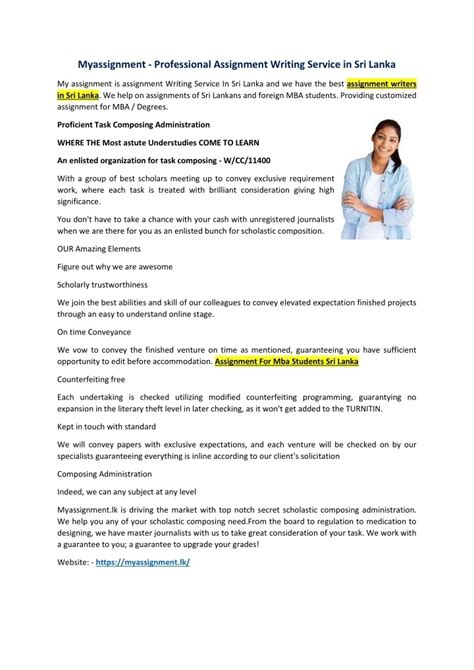 Ppt Myassignment Professional Assignment Writing Service In Sri
