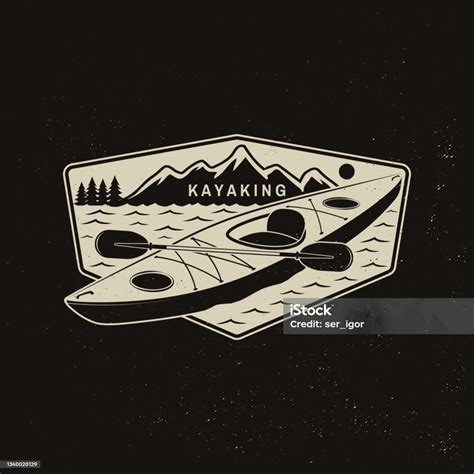 Kayak Aventure En Plein Air Illustration Vectorielle Concept De Chemise
