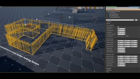 simple fence generator unreal engine asset