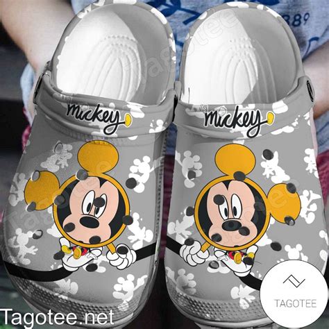 Mickey Mouse Grey Crocs Clogs Tagotee