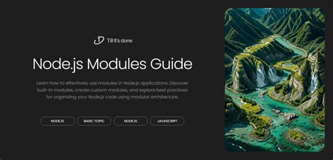Working With Modules In Nodejs