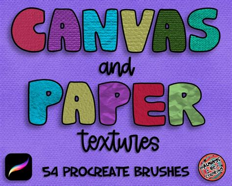 Procreate Canvas And Paper Texture Brushes Add To Your Etsy