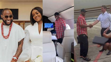 Davidos Father Touches Down In Nigeria On His Private Jet Ahead Of Son