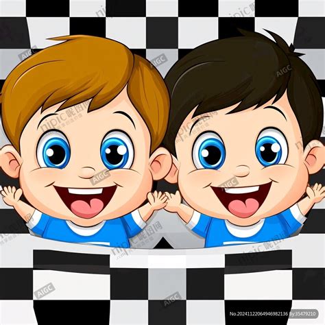 Ai创作图兄弟卡通图标 二胎二孩双胞胎 宝宝小男孩小女孩卡通 双孩 开心男孩头像 双胞胎日常 呆萌男孩卡通图案 卡通小孩卡通小男孩 卡通小女孩小男孩 卡通小男孩卡通儿童 开心小男孩头像 卡通