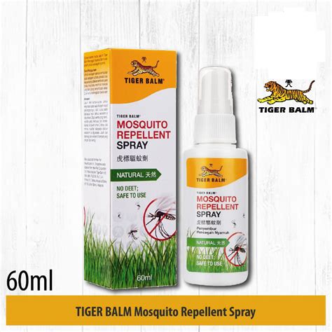 Tiger Balm Mosquito Repellent Natural Spray 60ml Shopee Malaysia