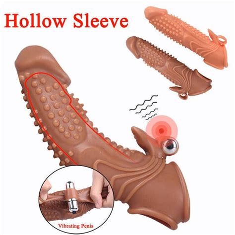 Male Penis Sex Sleeves Extender Cock Girth Enhancer Enlarger Condom For