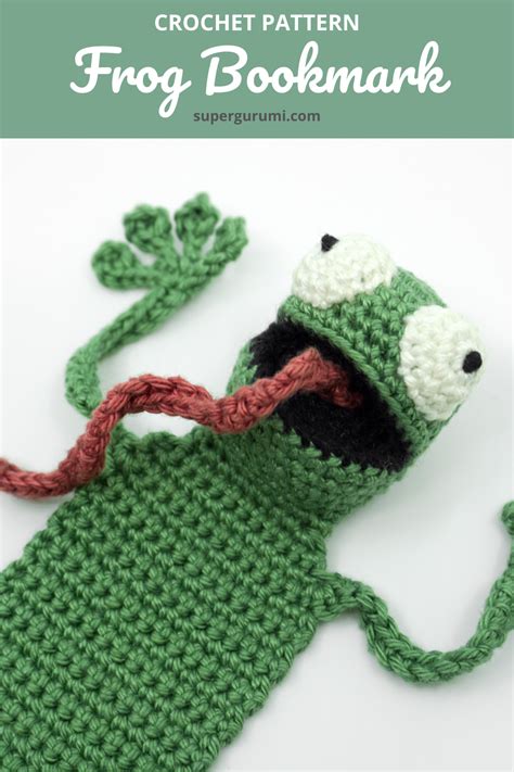 Amigurumi Frog Bookmark Crochet Pattern Patrones