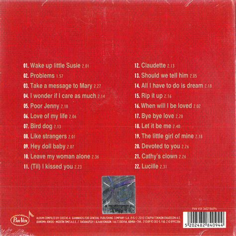 Everly Brothers Bye Bye Love Greatest Hits Beatnik Store