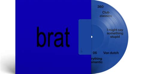 BRAT Blue Picture Disc