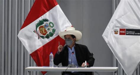Pedro Castillo Por el momento no tenemos en la cabeza cambios ministeriales PERU GESTIÓN